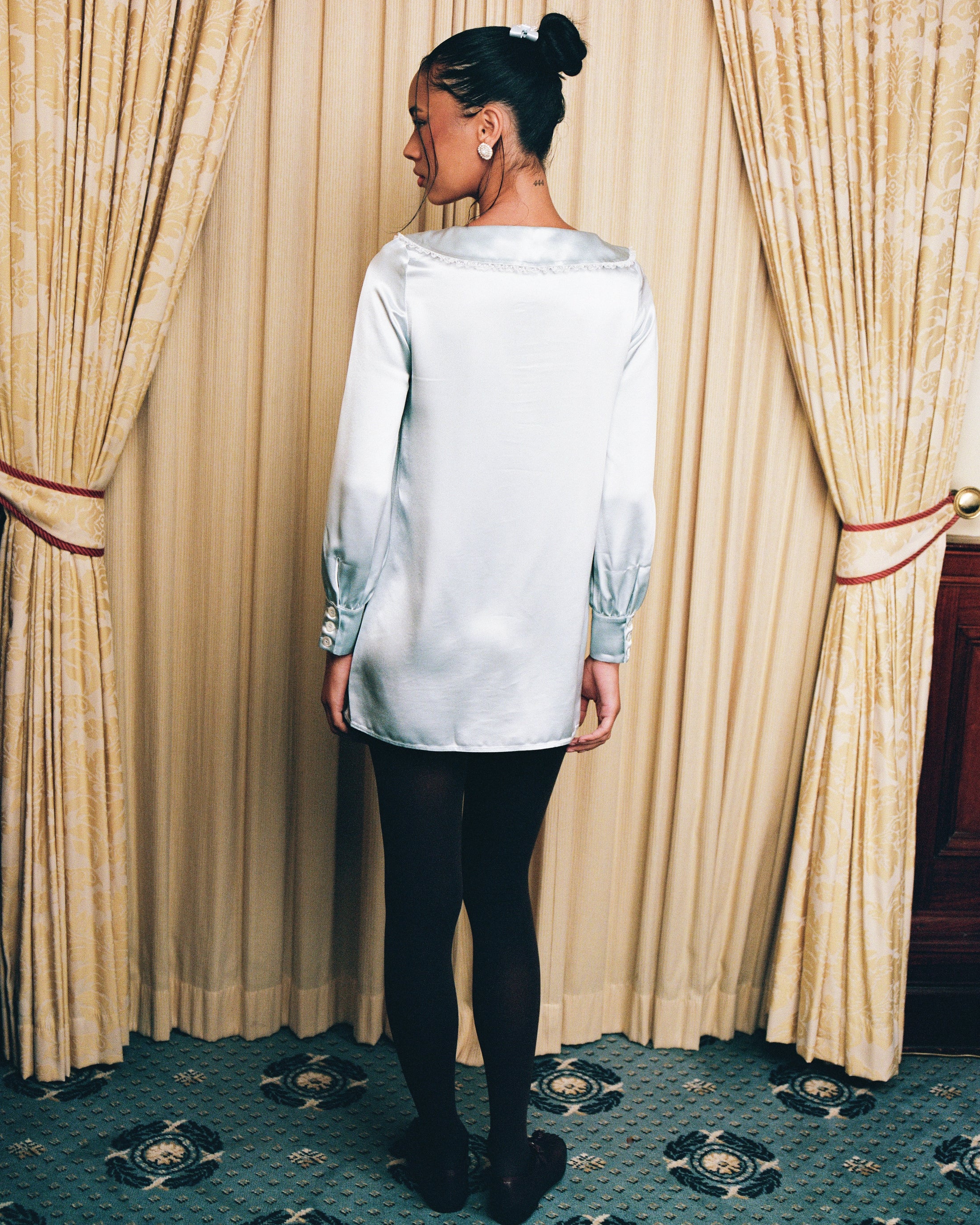 Dresses: Celeste Collar Shift Dress - Opal - My mum made it – MY MUM ...