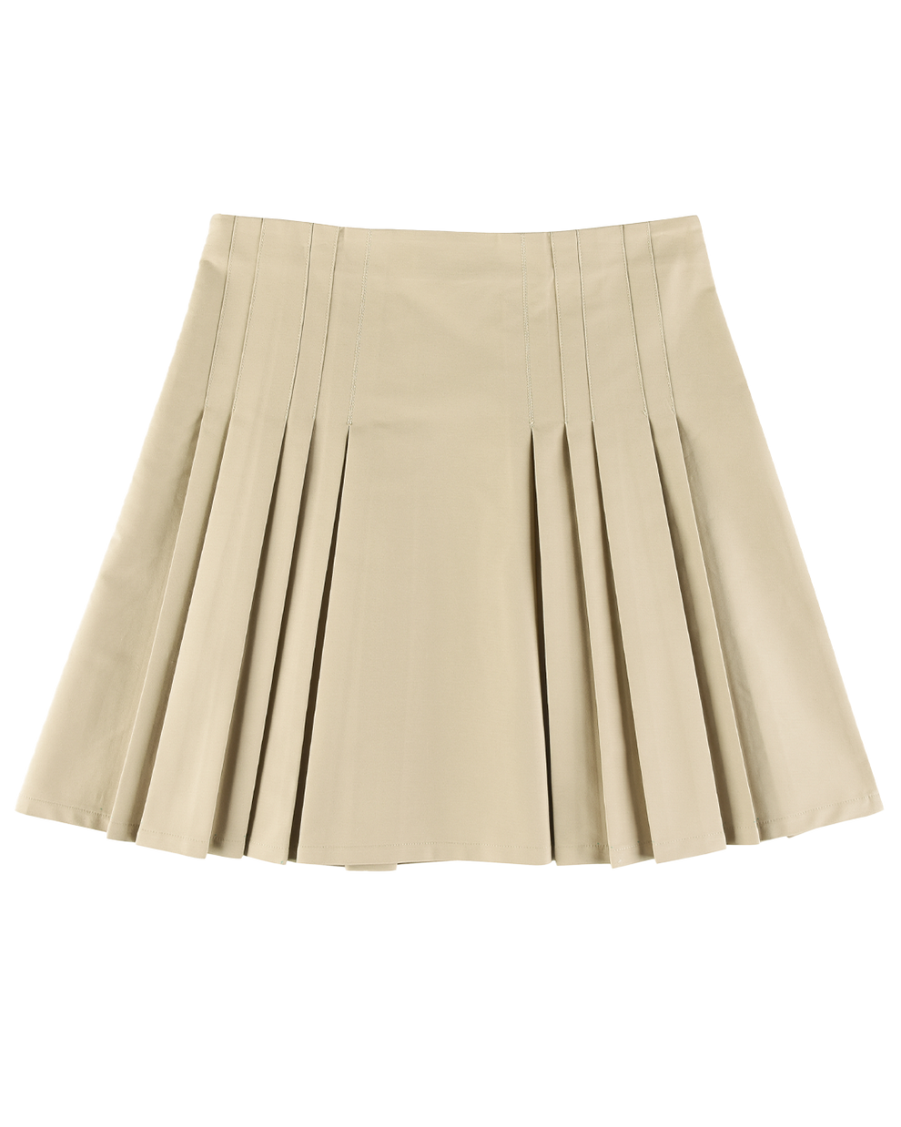 Skirts: Structured Box Pleat Midi Skirt - Fawn - My mum made it – MY ...